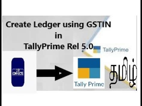 How to Create Ledger Using GSTIN in TallyPrime - YouTube