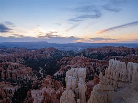Beautiful Sunrise Of The Inspiration Point Of Bryce Canyon National