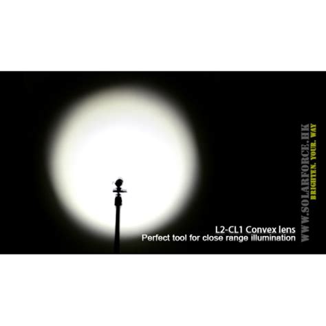 solarforce l2 cl1 convex lens for l2 series flashlights torch lights