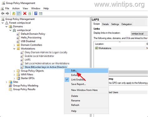 how to automatically store bitlocker recovery keys to ad active