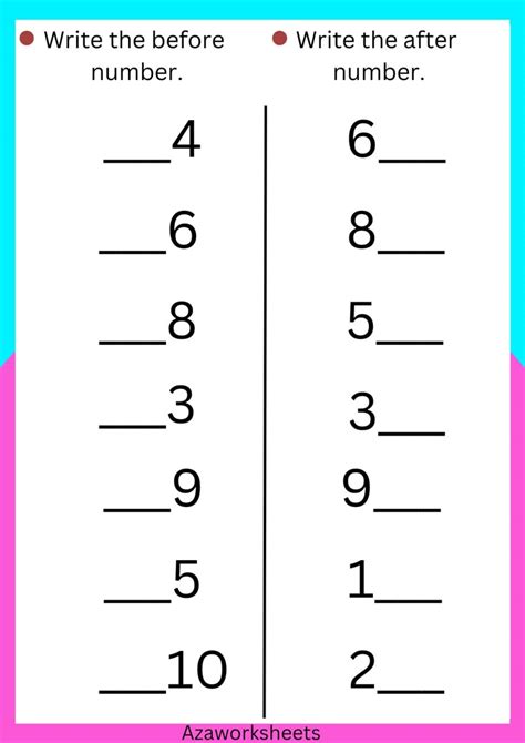 Write The Missing Numbers Basic Math Worksheets Easy Math Worksheets