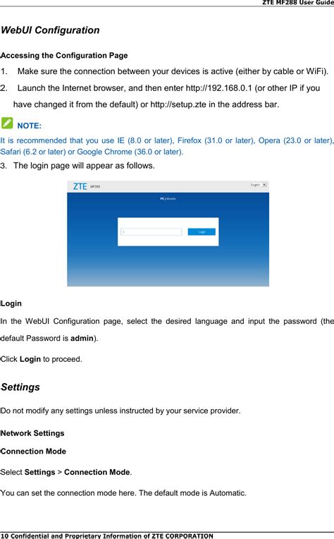 Zte Mf Wcdma Lte Cpe User Manual