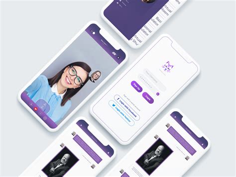 video messaging mobile apps user interface ui design on behance