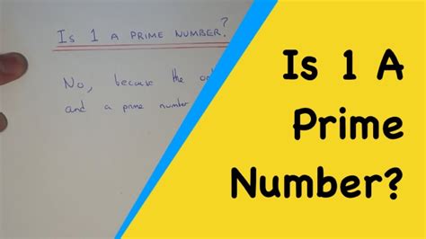 Is 1 A Prime Number Youtube