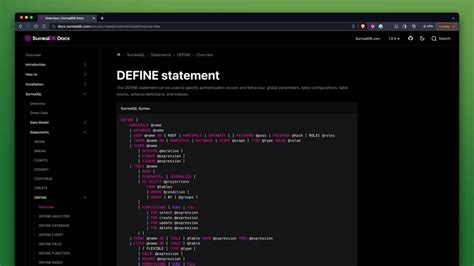Surrealdb Introducing The New Surrealdb Documentation On Docusaurus