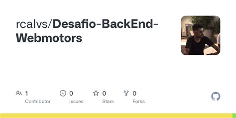 GitHub Rcalvs Desafio BackEnd Webmotors