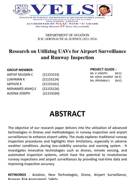 Research On Utilizing Uavs For Airport Surveillance And Runway Inspection Pdf Unmanned