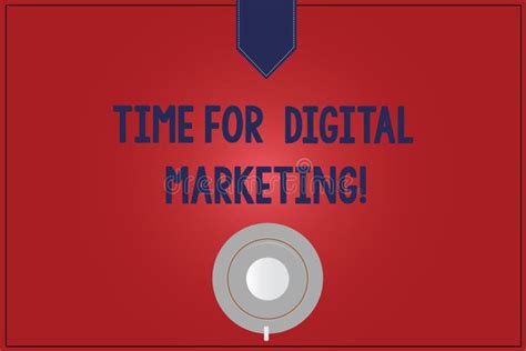 Handwriting Text Writing Time For Digital Marketing Concept Meaning Social Media Advertising