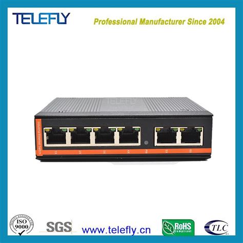 Factory Price 10 100m 6 Port Ethernet Switch 6 Port Network Din Rail Switch Manufacturer Din