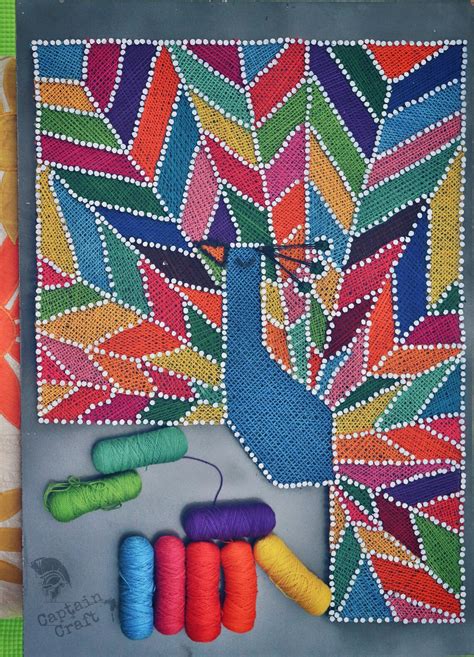 handmade peacock string art india etsy