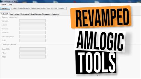 Revamped Amlogic Burning And Customization Android Img Firmware Tools
