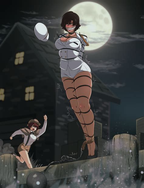 Rule 34 2girls Ball And Chain Blue Eyes Bondage Bound Brown Hair Chains Cleave Gag Female