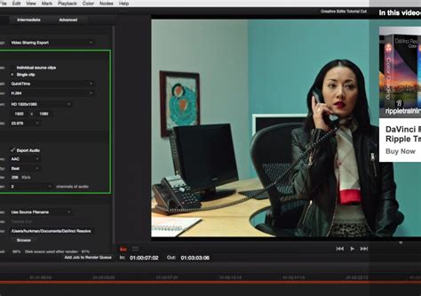 exporting h 264 from davinci resolve 11 by mark spencer provideo