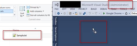 File Visual Studio Does Not Let Me Drag Drop Items Into It Stack