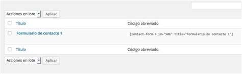 Crea Formularios De Contacto Con Contact Form 7