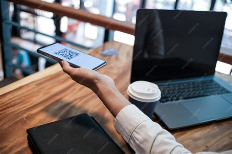 Premium Photo Qr Code Payment Woman Scanning Qr Code Online Shopping