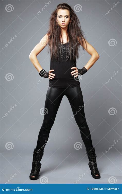 Fashion Model With Long Hair Stock Image Image Of Light Elegance