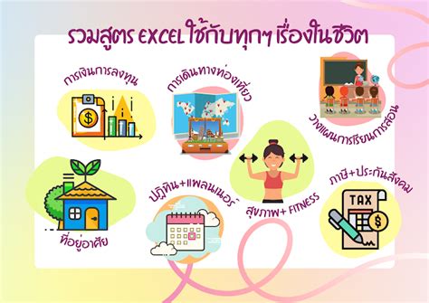 รวมแบบฟอร์มและสูตร Excel เพื่อใช้ในการคำนวณเรื่องต่างๆ ครบทั้งวงจรชีวิต