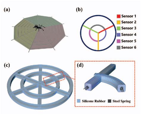 figure 1 from flexible spider web like tactile sensor based on