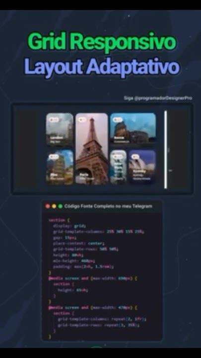 Grid Responsivo Layout Adaptativohtml Css Html5 Web3 Grid Frontend Youtube