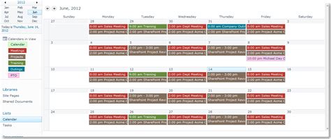 color code sharepoint calendar david lozzi