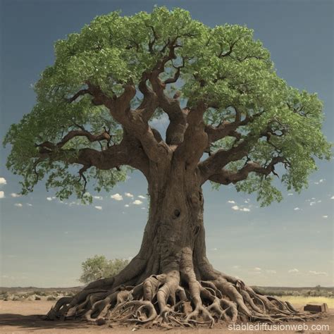 Tree Of Life With Roots Stable Diffusion Online