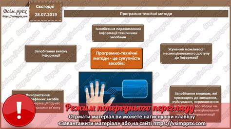 Урок 6 для 10 11 класу Модуль Інформаційна безпека Обєкти захисту Види заходів протидії