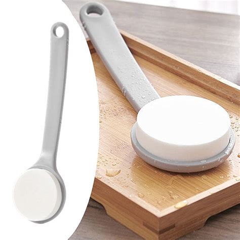 남성용 로션 어플리케이터 바디 워시 브러시 긴 도달 손잡이가 있는 패딩 브러시 뒷발 스킨 크림 자외선 차단제 Aliexpress