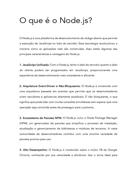 o que É o node pdf script java servidor informática