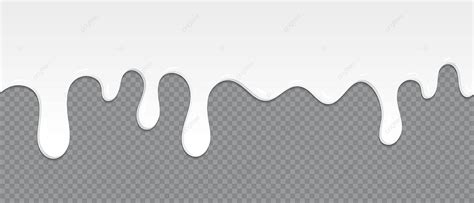 Milk Drip Seamless Pattern Realistic Beautiful Background Design