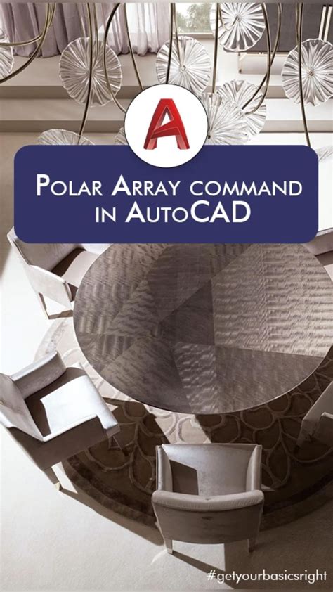 Polar Array Command In Autocad Video Autocad Arch Daily Grow Together