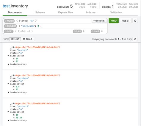 Project Fields To Return From Query — Mongodb Manual
