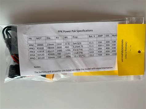 Ppk 2 Power Pack 2 Electronics For Rc Airplane 16 30 Oz Range Aspect
