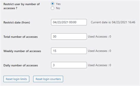 CM Restrict User Account Access Setting Access Limits For Users CreativeMinds Products