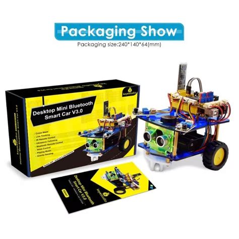 Robot Desktop Mini Bluetooth Smart Robot Car Kit V30 Arduino 10nnew Domoro