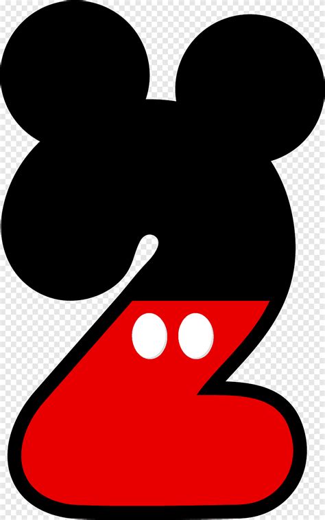 Mickey Mouse Number 1 Clipart