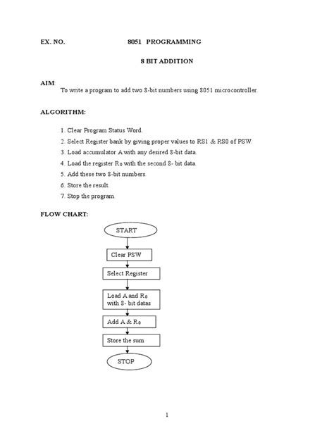 8051 Pdf Division Mathematics Digital Technology
