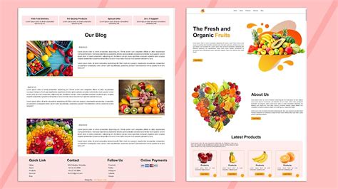 create a fruit website design using html and css youtube