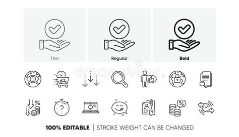 Money Tax Search File And Seo Laptop Line Icons For Web App Printing