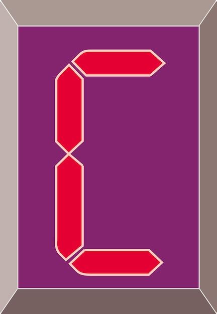 Premium Vector Digital Letter C Monogram Alphabet Capital Electronic