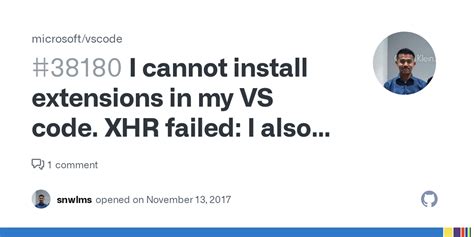 I Cannot Install Extensions In My Vs Code Xhr Failed I Also Cannot Go To Extentions Tab From