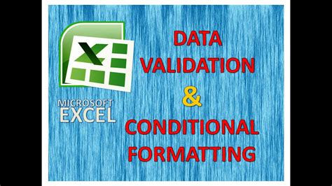 Data Validation And Conditional Formatting In Microsoft Excel Full