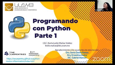 Iniciación a la Bioinformatica-Programando con python parte1.1 - YouTube