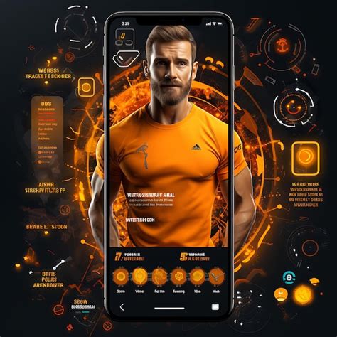 Premium Ai Image Mobile App Design Of Fitness Workout Tracking App