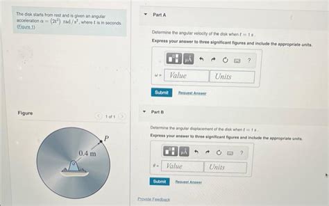 Solved Part A Figure Determine The Angular Velocity Of Chegg