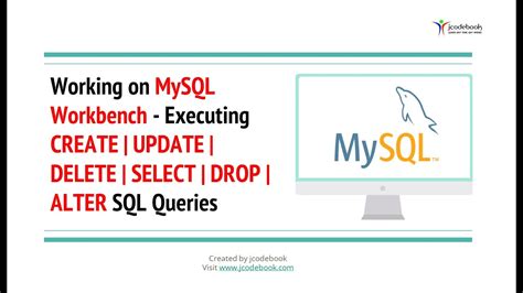 82 working on mysql workbench executing create update delete select