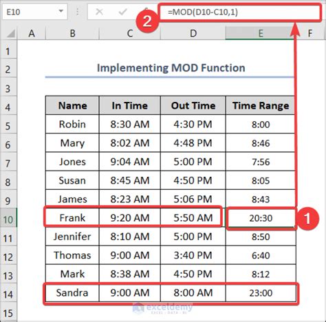 how to calculate time range in excel 4 handy methods exceldemy