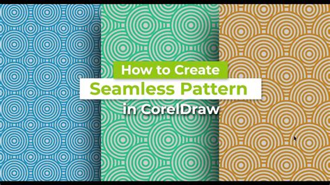 How To Create Seamless Pattern Background In Coreldraw Coreldraw Tips Coreldrawdesign Youtube