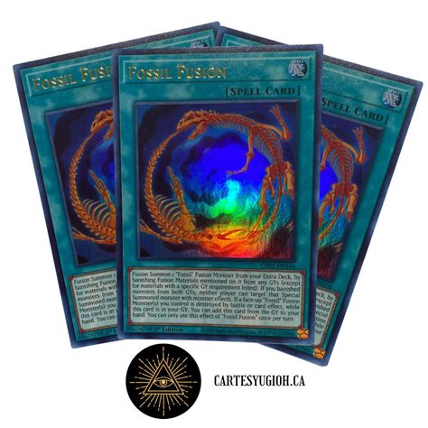 Fossil Fusion Playset X3 Cartes Yu Gi Oh