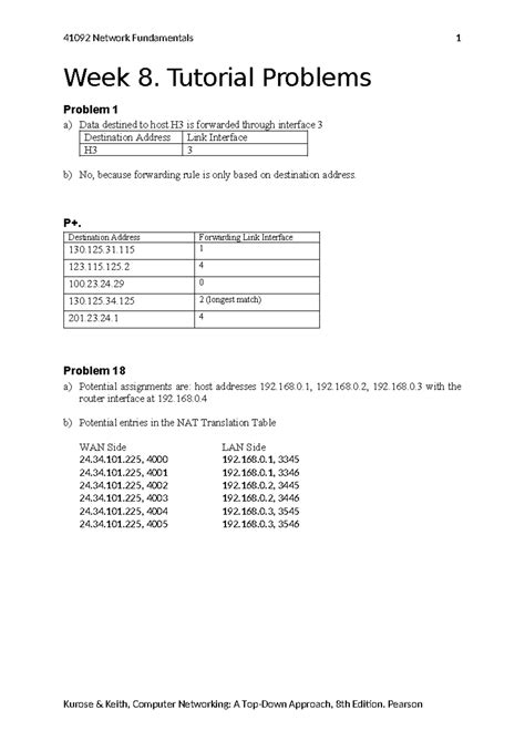 week8 tutorial problem 41092 network fundamentals week 8 tutorial